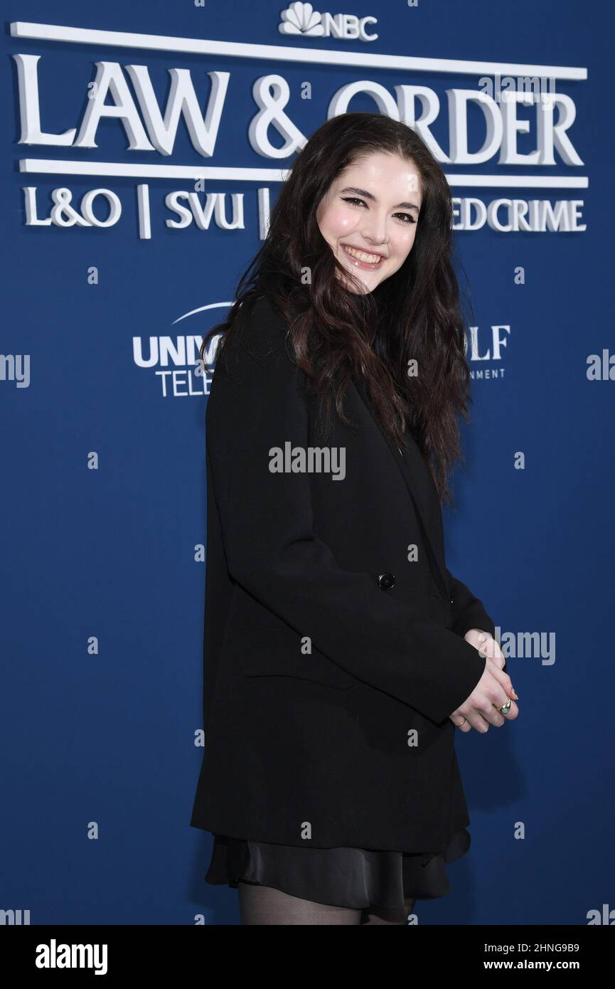 New York, NY, February 16, 2022. Actor Aisnley Seiger attends the ...