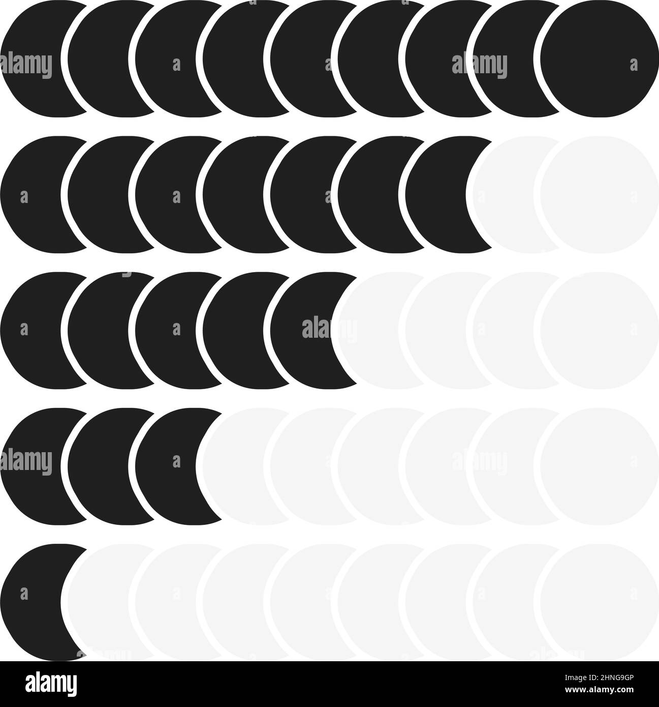 Progress bar. Steps, phases, level indicator. Yardstick meter. Rank ...