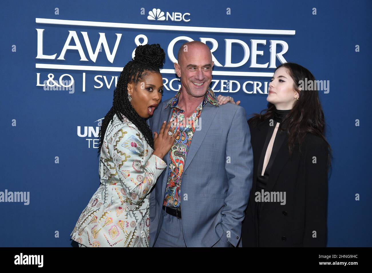New York, NY, February 16, 2022. (L-R) Actors Danielle Mone Truitt ...