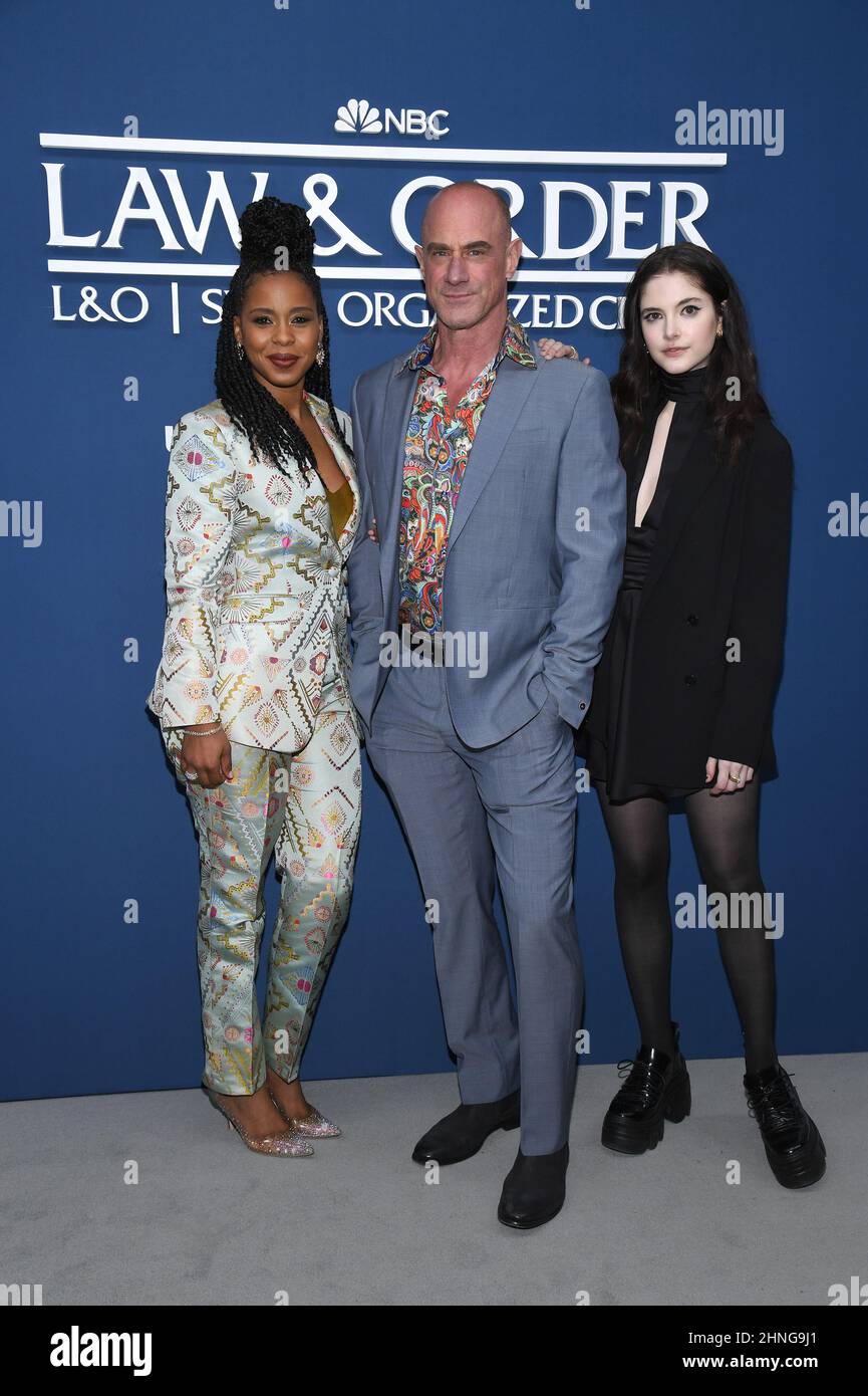 New York, NY, February 16, 2022. (L-R) Actors Danielle Mone Truitt ...