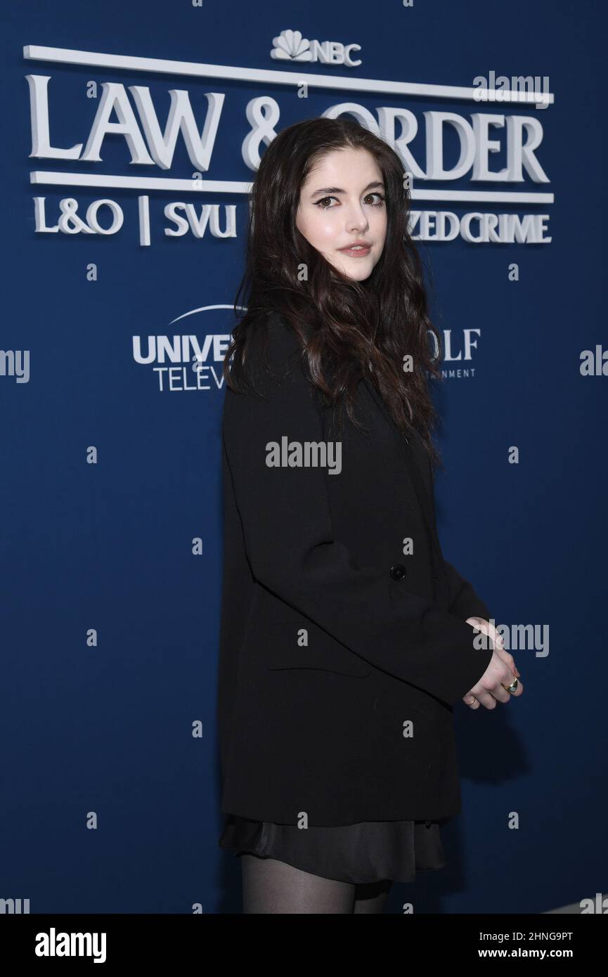 New York, NY, February 16, 2022. Actor Aisnley Seiger attends the ...