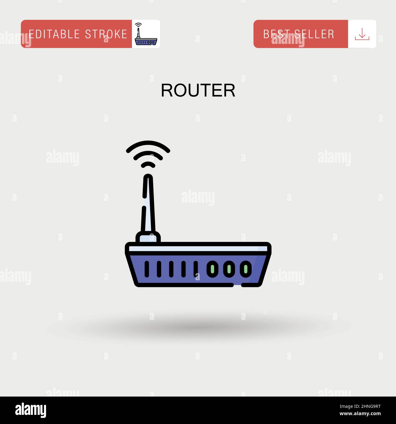 Device modem icon simple hi-res stock photography and images - Alamy