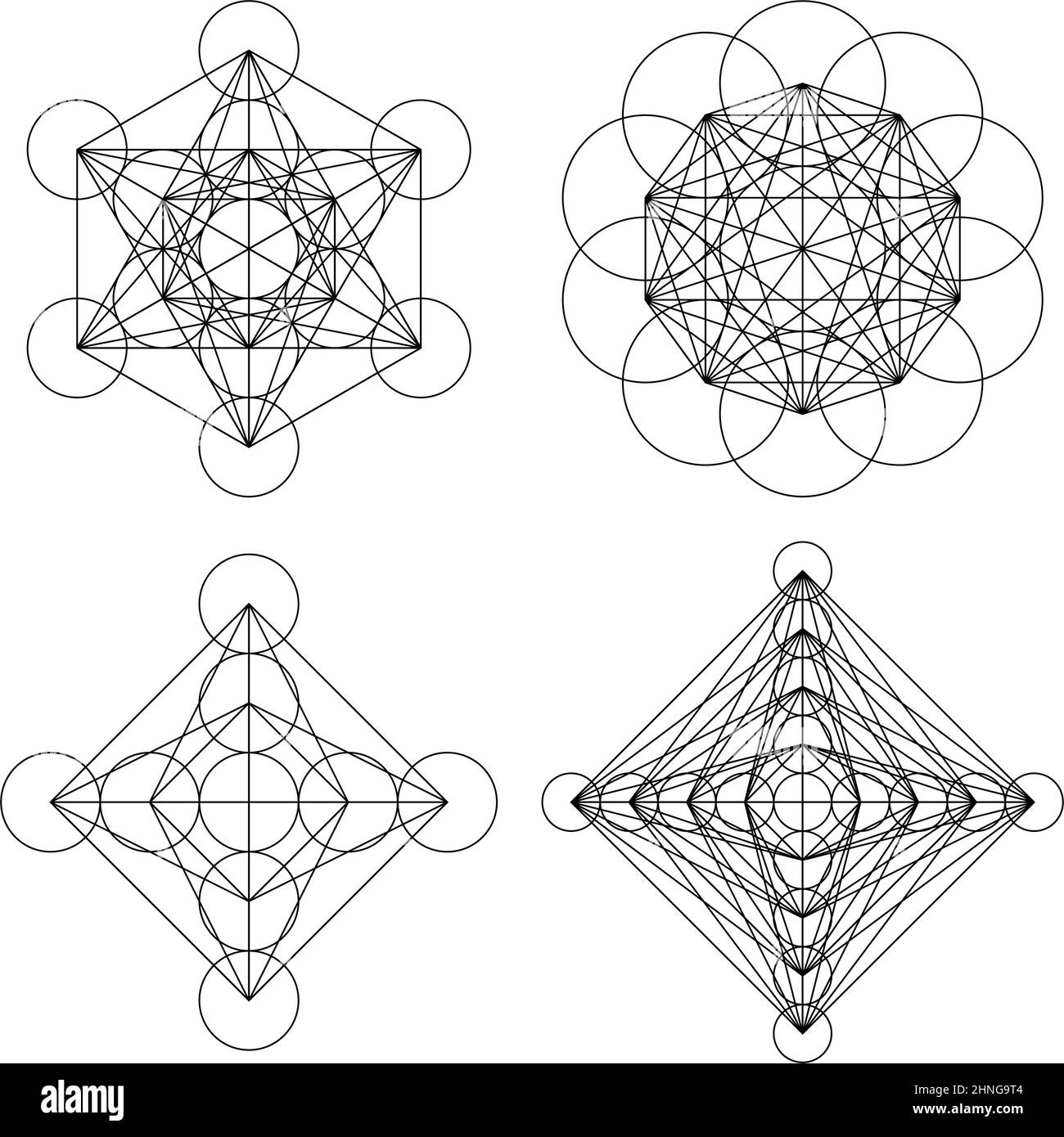 Geometric formation, icon, symbol. Vector illustration with abstract ...