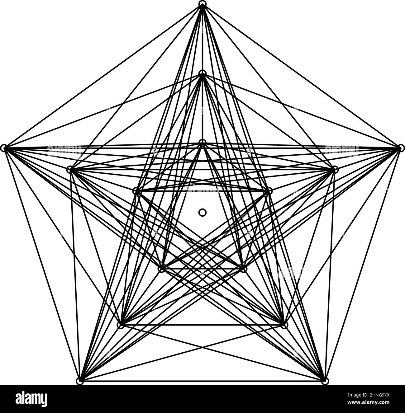 Geometric formation, icon, symbol. Vector illustration with abstract ...