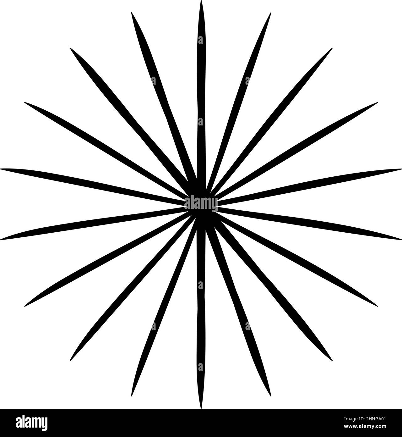 Radial, radiating lines, stripes design element - stock vector ...