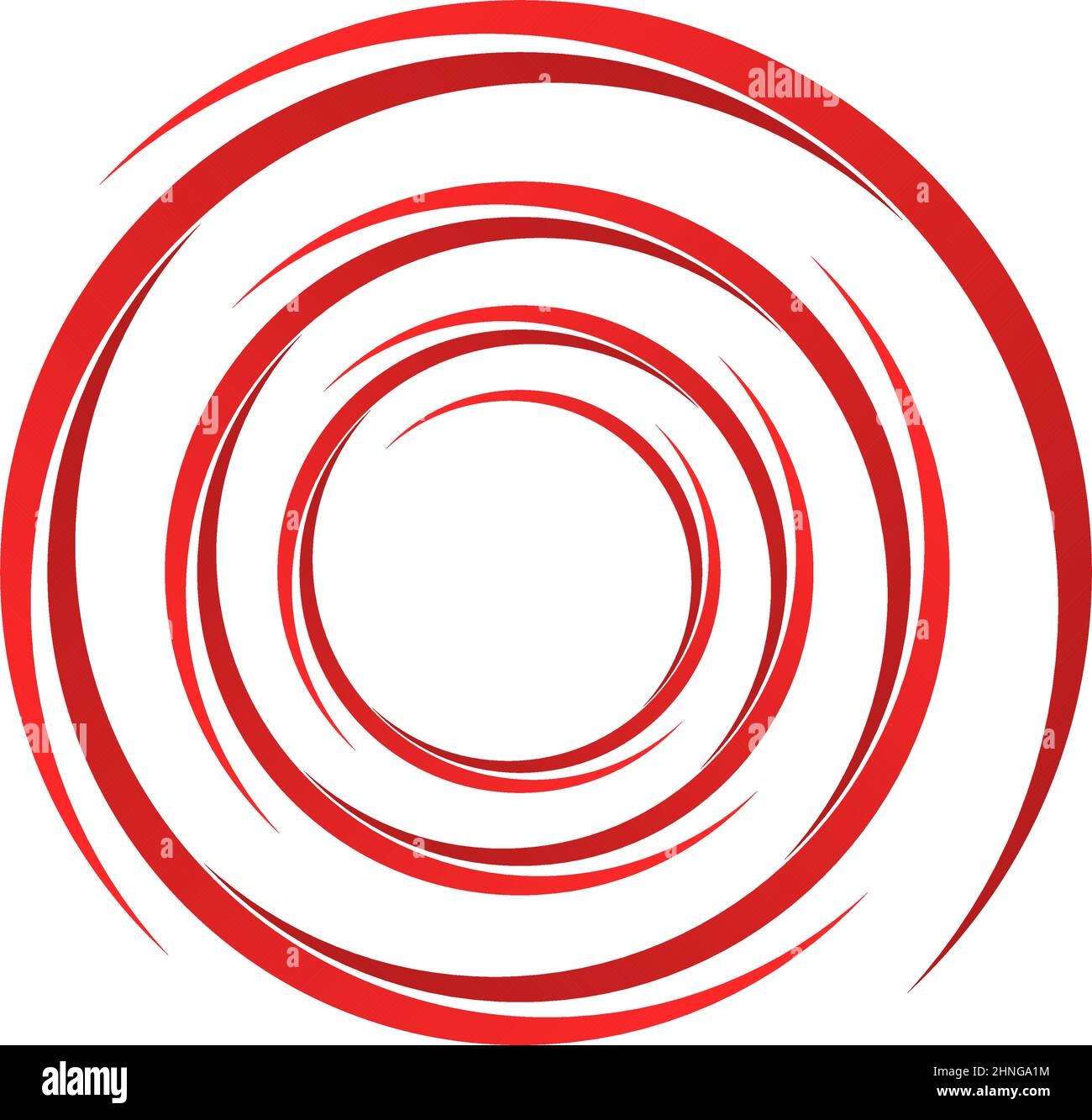 Spiral, swirl, twirl. Rotating segmented circle, circular swoosh circle ...