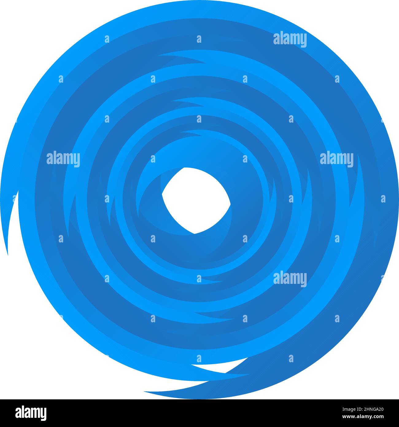 Spiral, swirl, twirl. Rotating segmented circle, circular swoosh circle ...