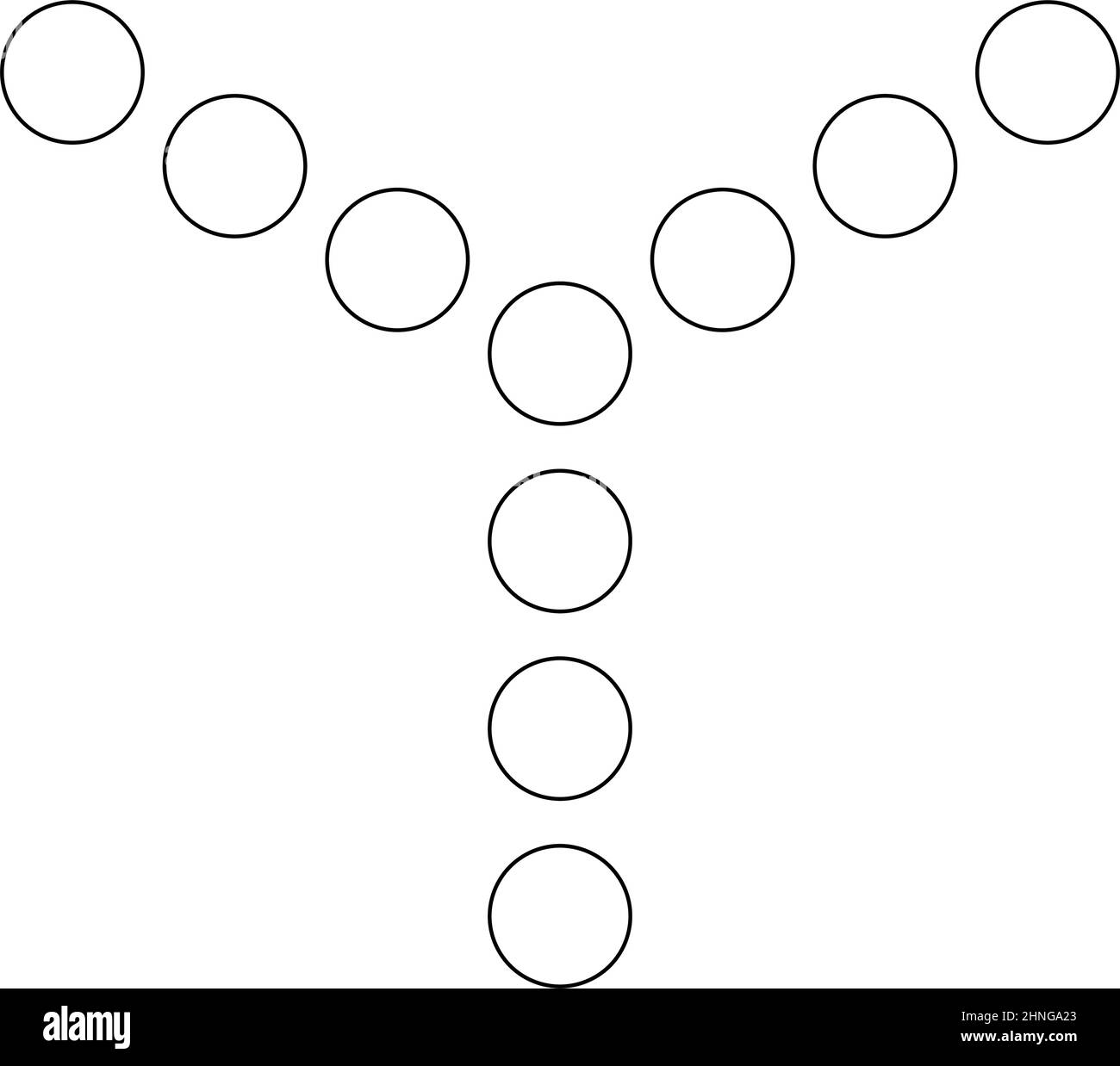 Geometric formation, icon, symbol. Vector illustration with abstract ...