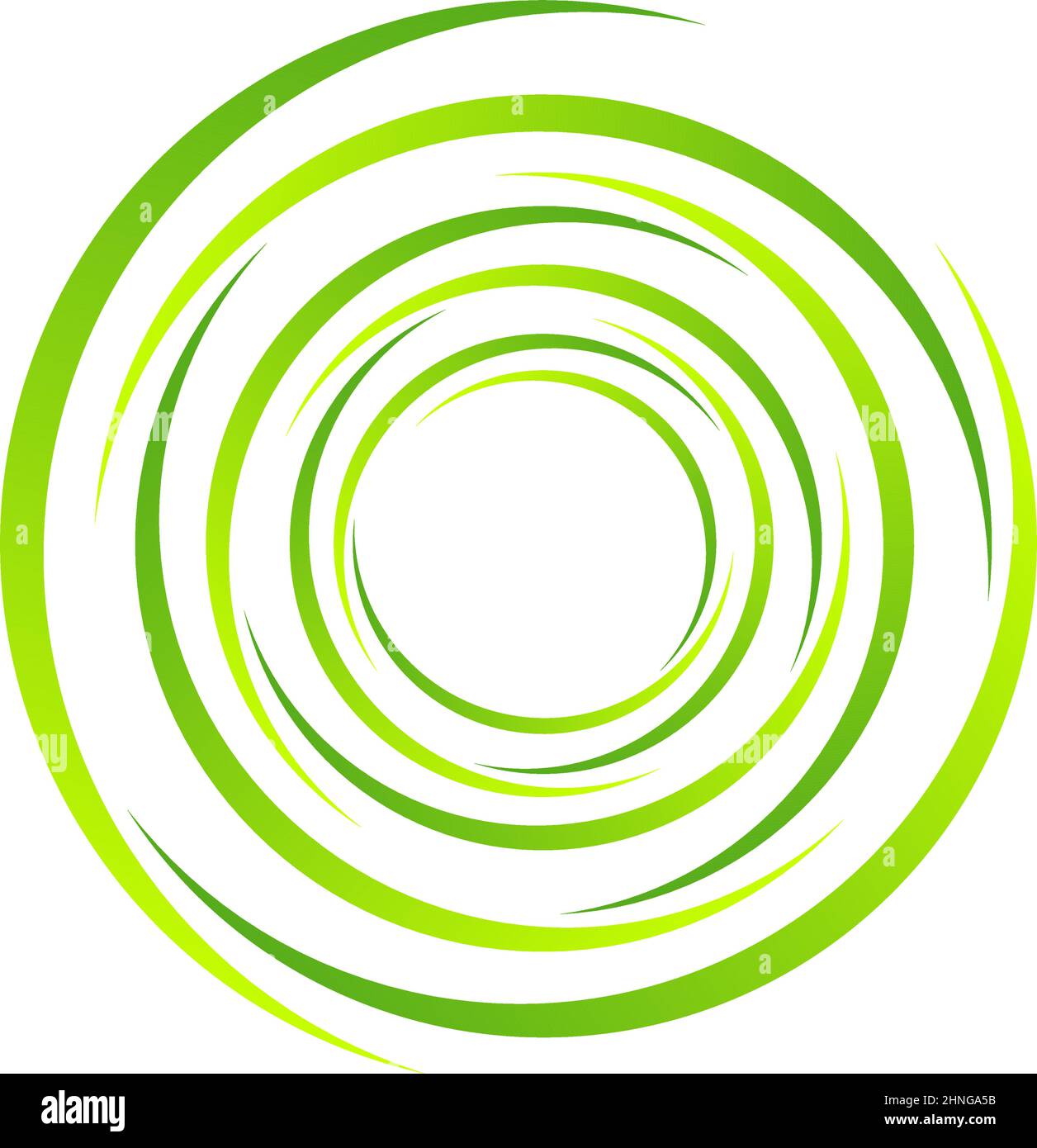 Spiral, swirl, twirl. Rotating segmented circle, circular swoosh circle ...