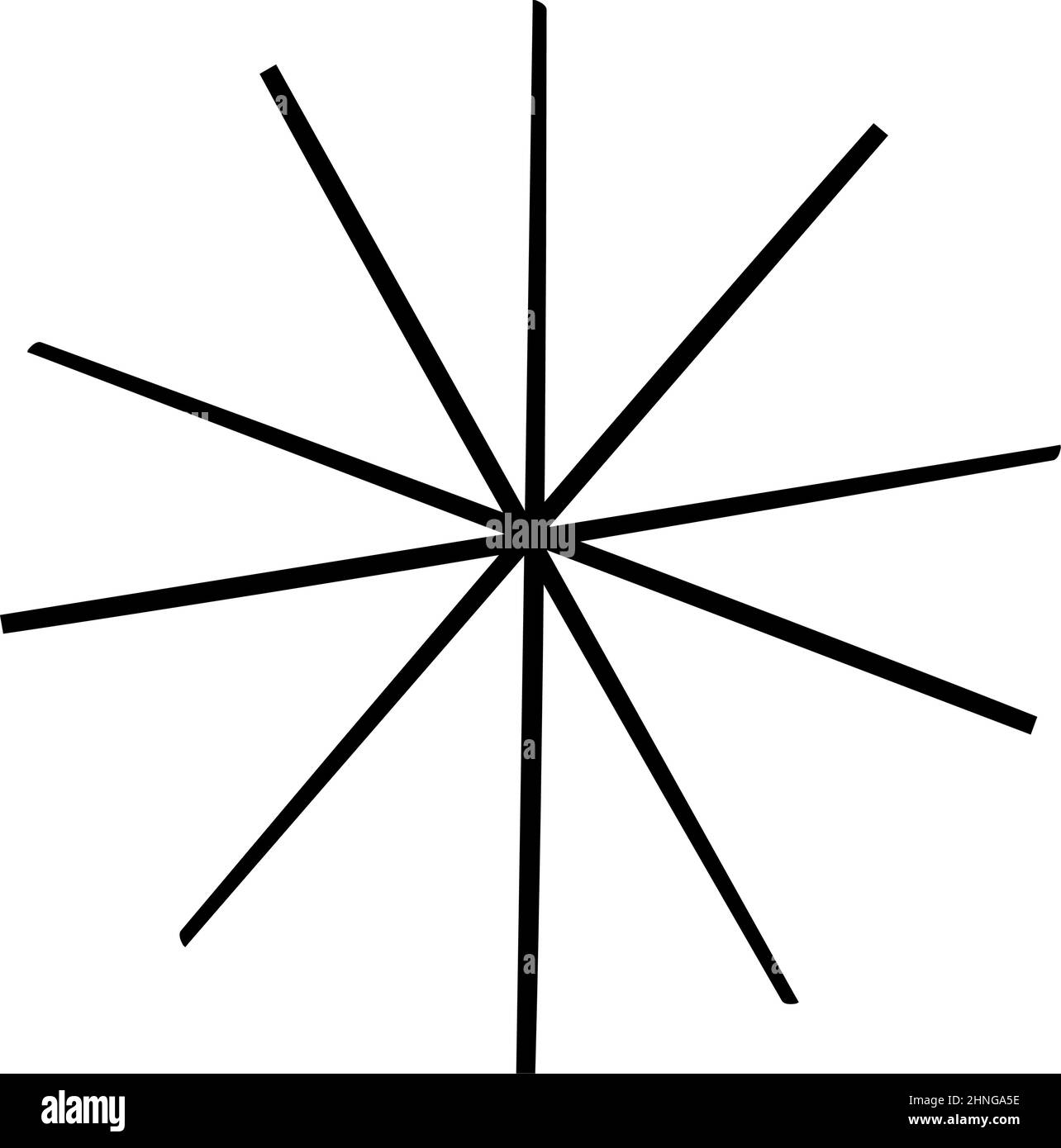 Radial, radiating lines, stripes design element - stock vector ...