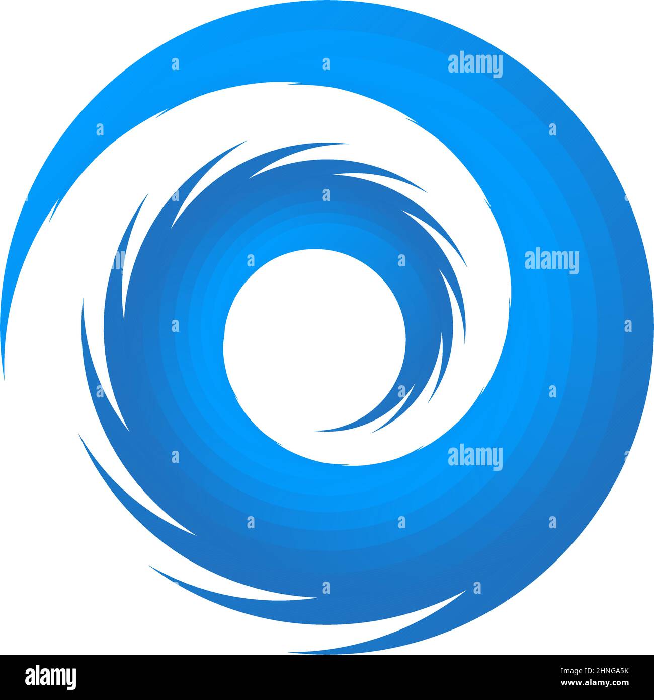 Spiral, swirl, twirl. Rotating segmented circle, circular swoosh circle ...