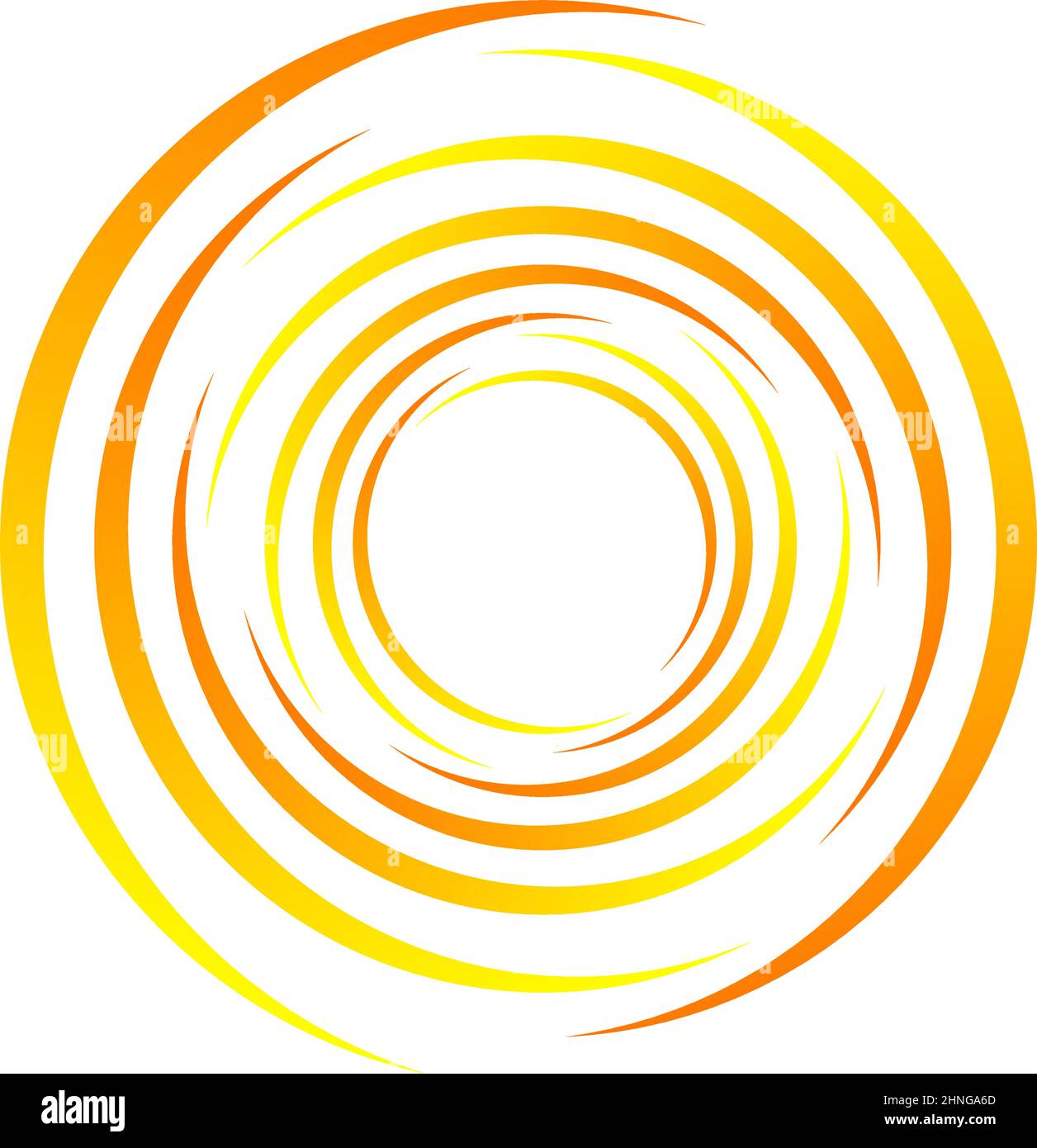 Spiral, swirl, twirl. Rotating segmented circle, circular swoosh circle ...