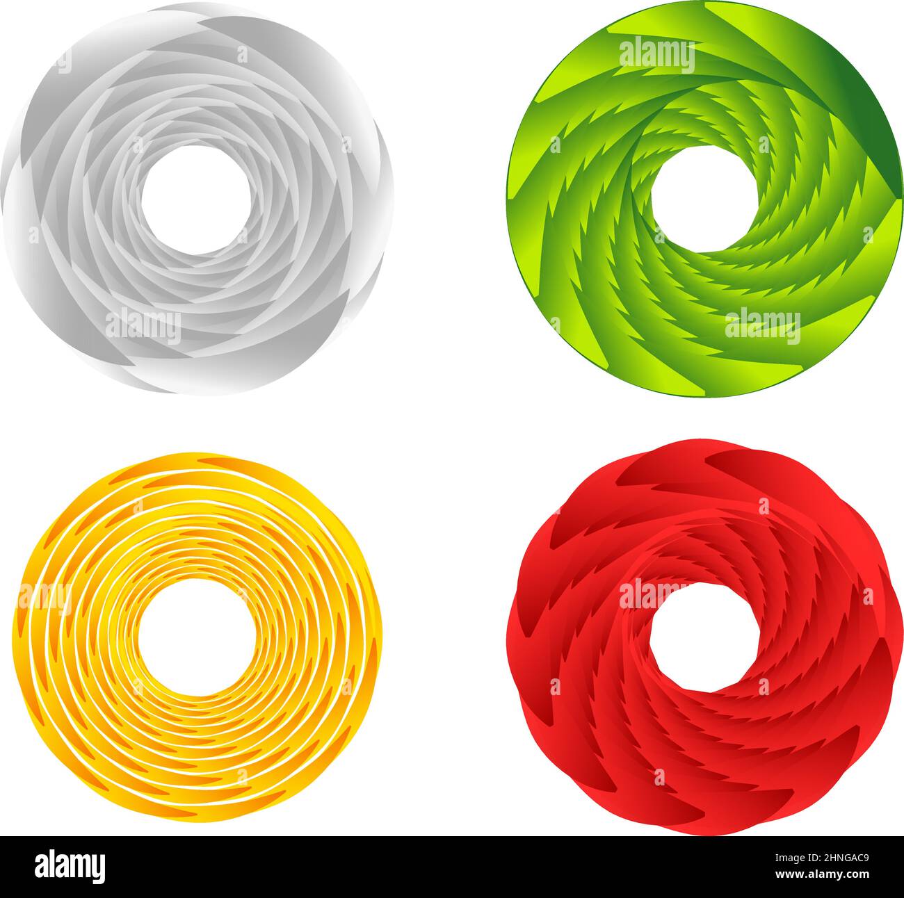 Abstract geometric circle, ring design element. Circular, concentric ...