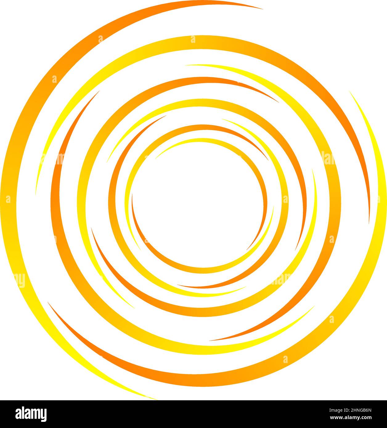 Spiral, swirl, twirl. Rotating segmented circle, circular swoosh circle ...
