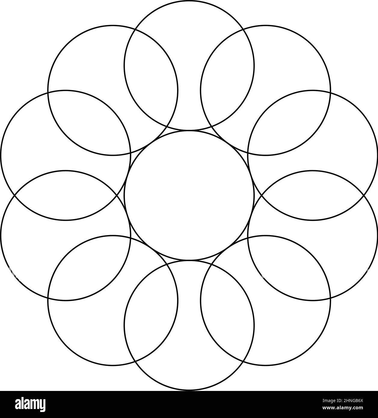 Geometric formation, icon, symbol. Vector illustration with abstract ...