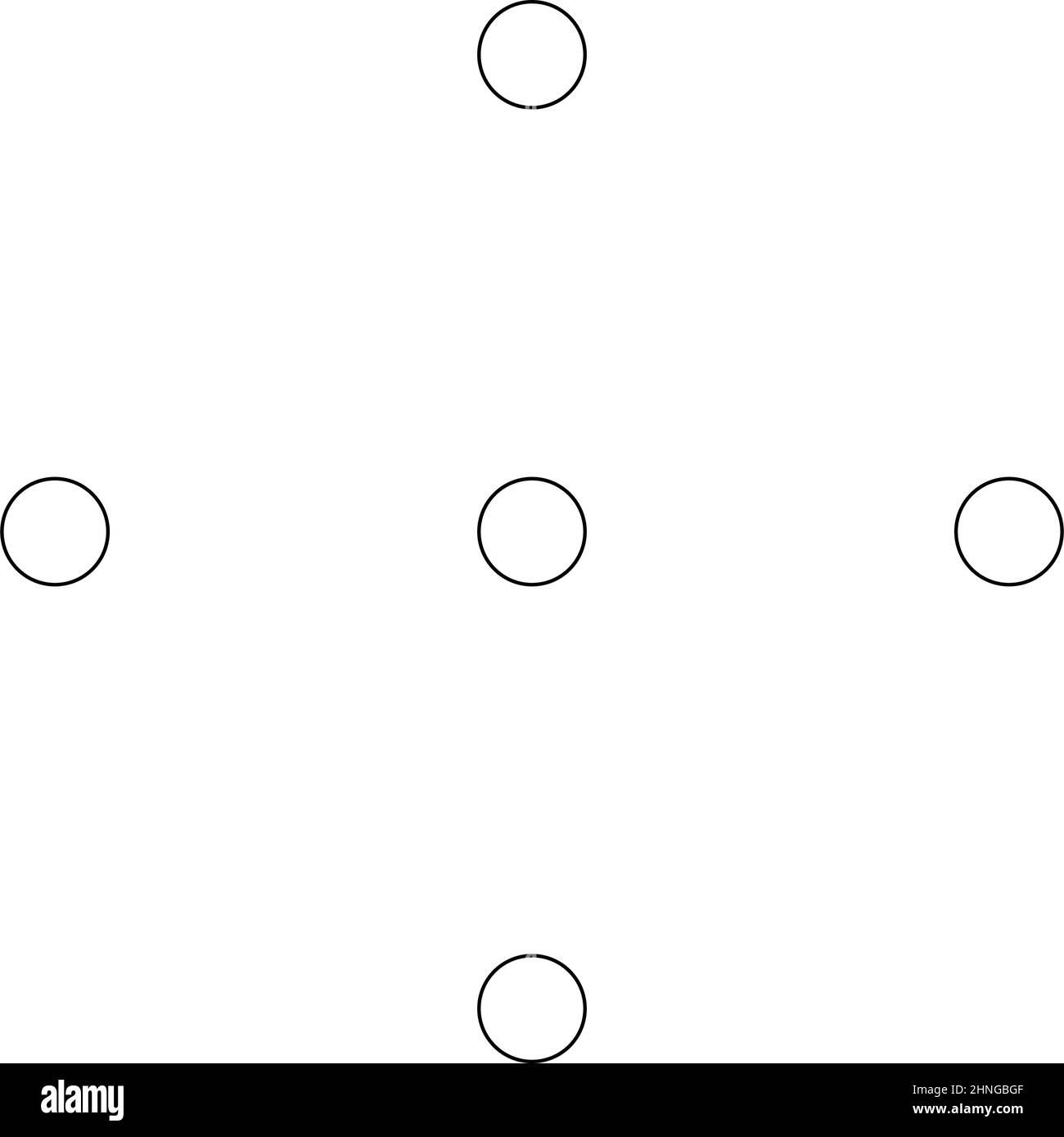 Geometric formation, icon, symbol. Vector illustration with abstract ...