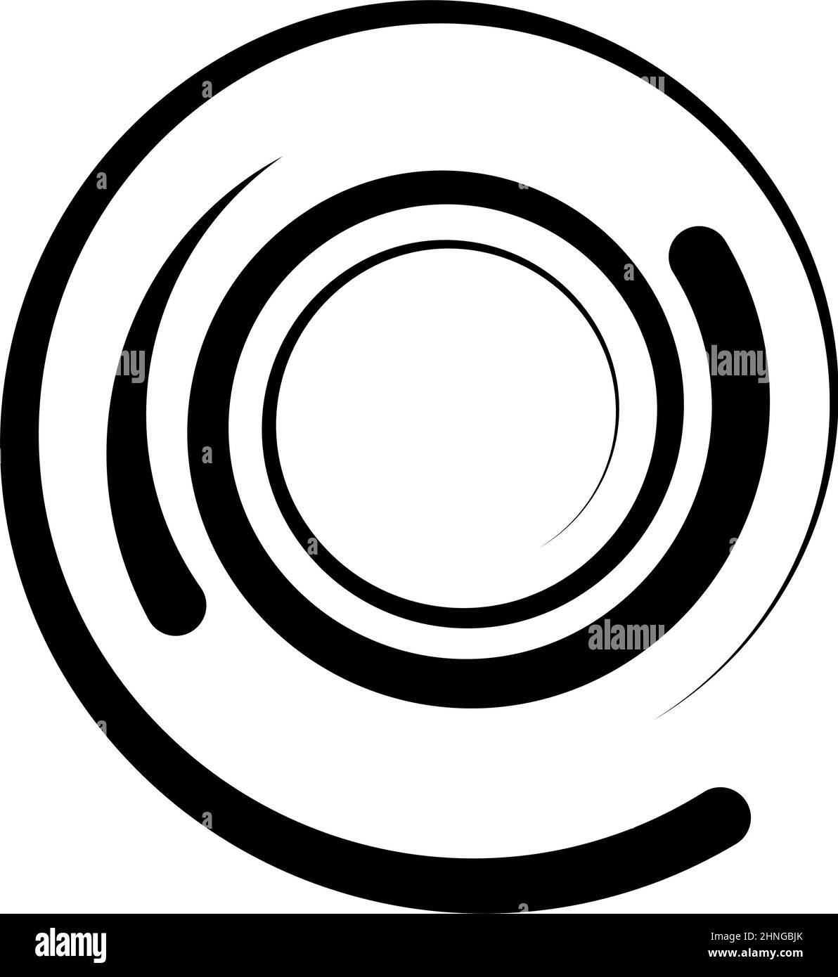 Spiral, swirl, twirl shape. vortex, helix icon, symbol - stock vector ...