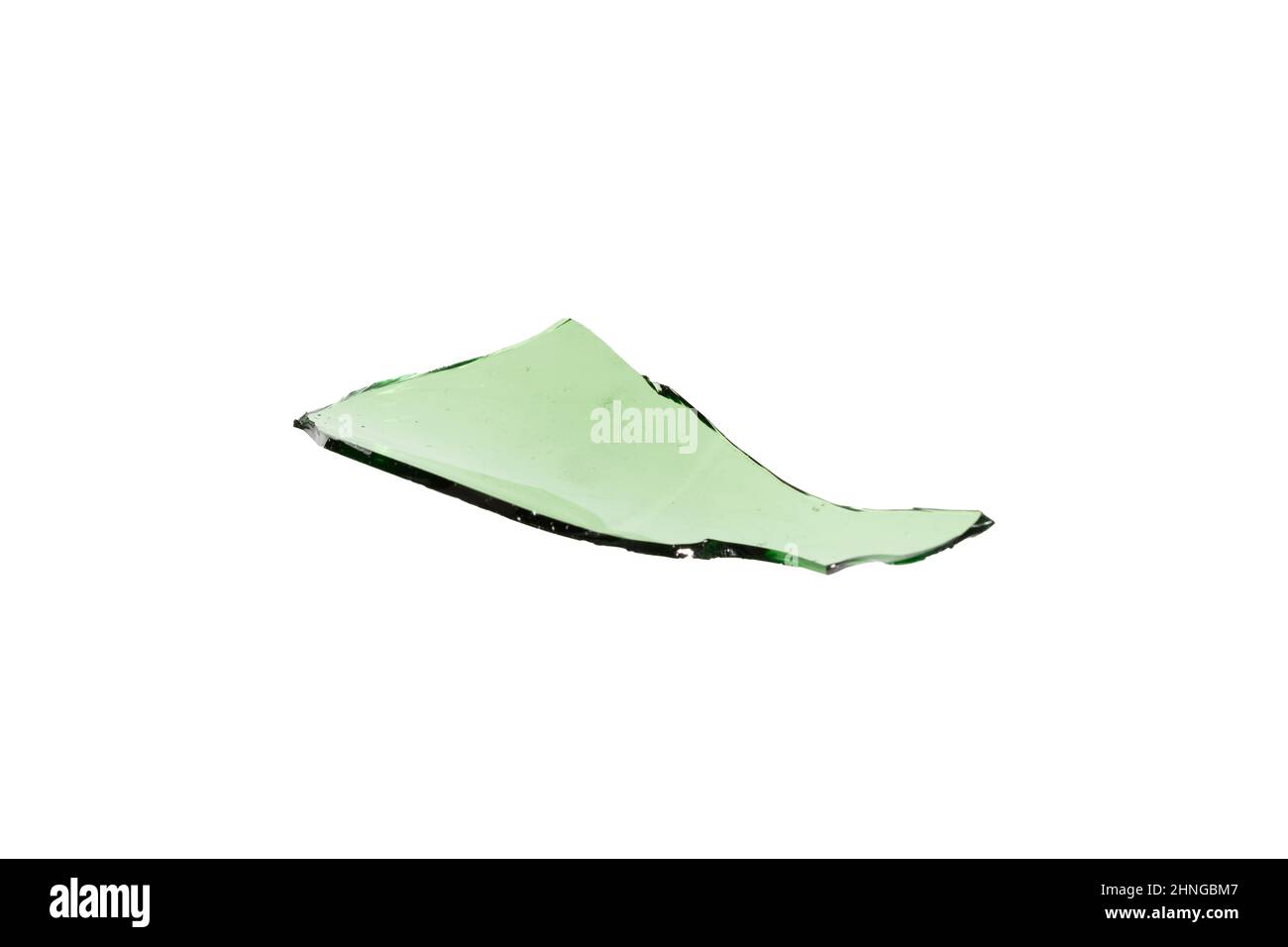 green shard glass isolated on white background. High quality photo ...