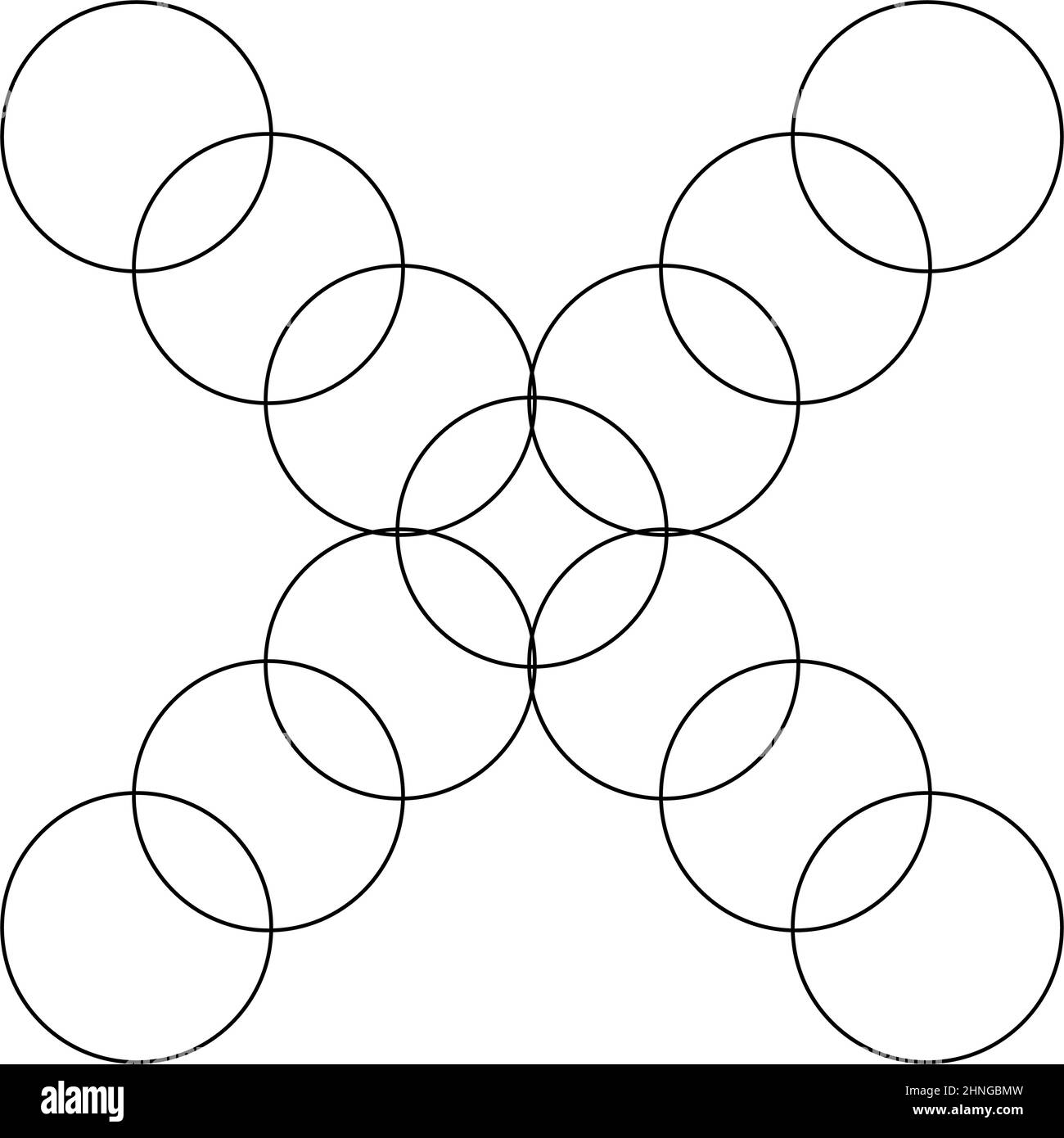 Geometric formation, icon, symbol. Vector illustration with abstract ...