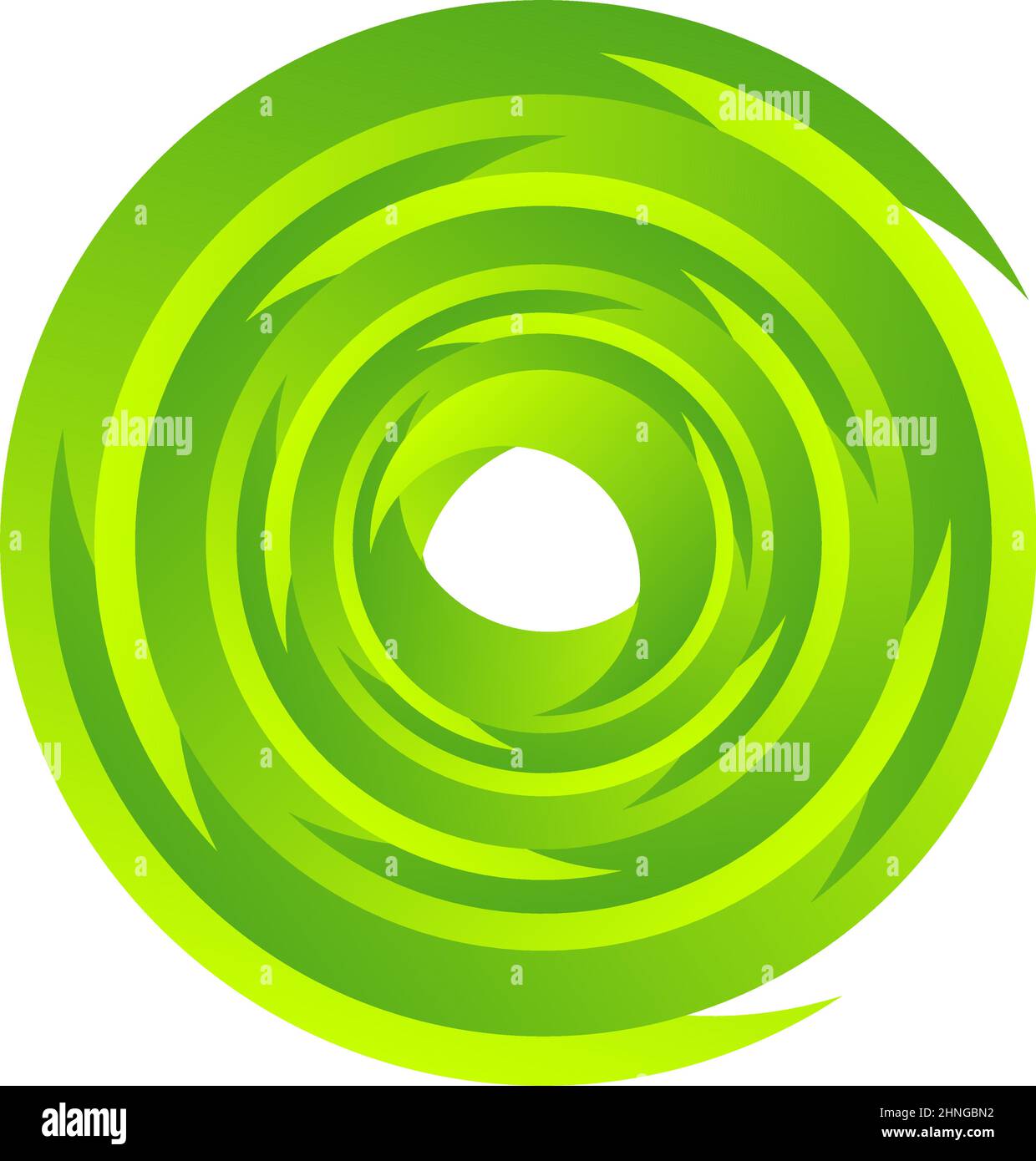 Spiral, swirl, twirl. Rotating segmented circle, circular swoosh circle ...