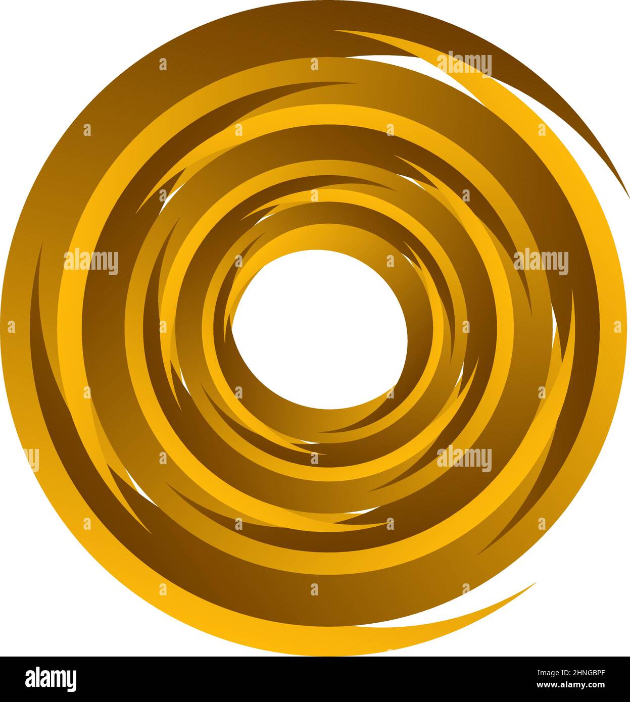 Spiral, swirl, twirl. Rotating segmented circle, circular swoosh circle ...