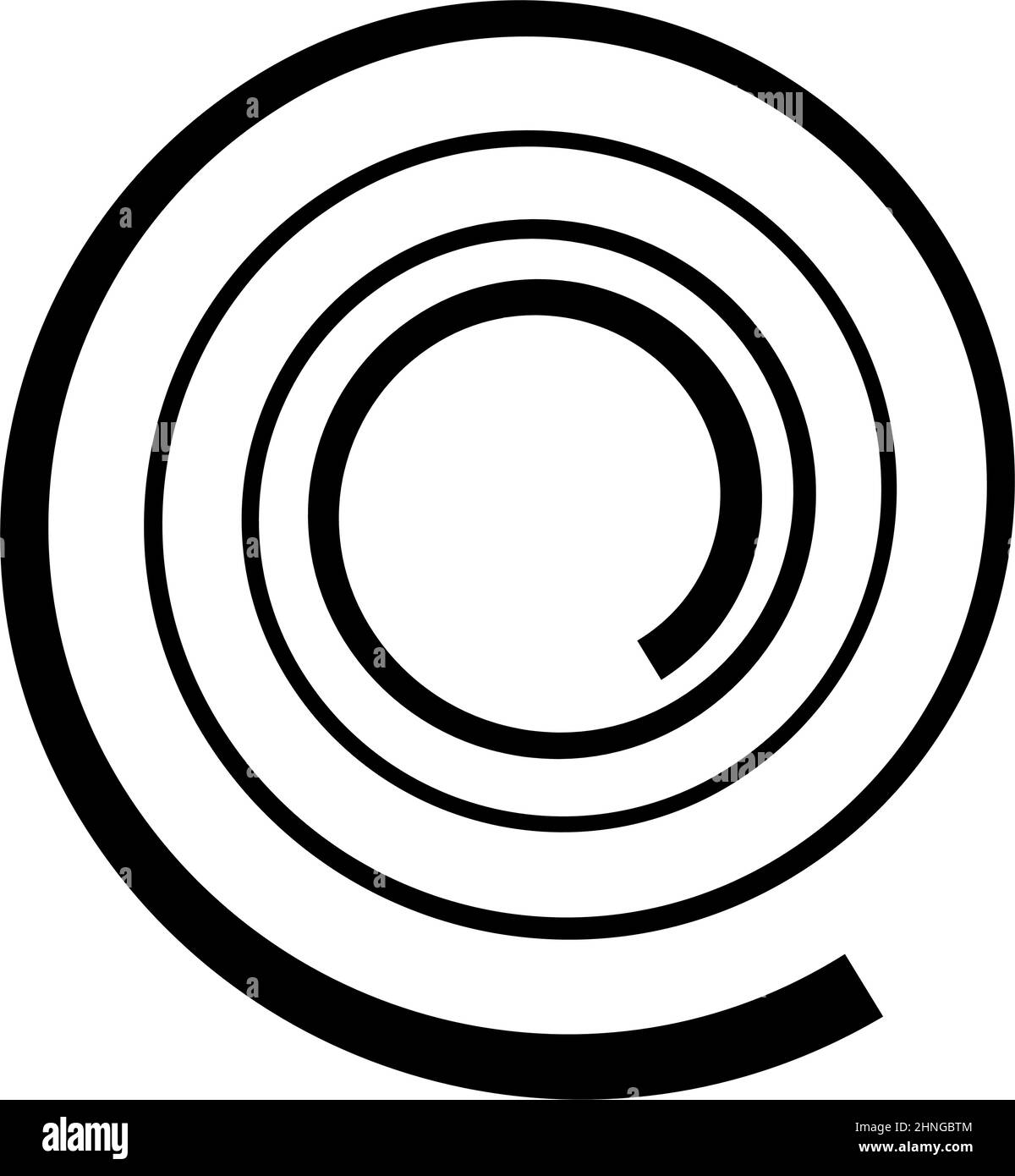 Spiral, swirl, twirl shape. vortex, helix icon, symbol - stock vector ...