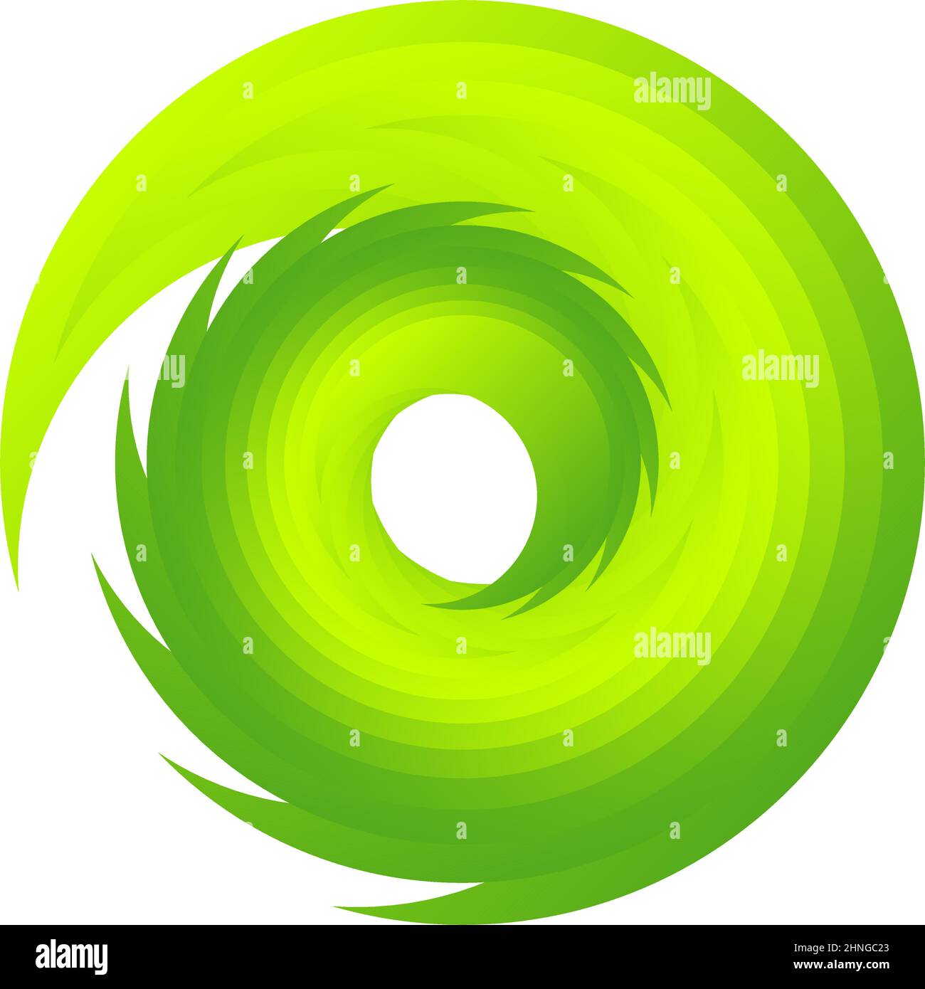 Spiral, swirl, twirl. Rotating segmented circle, circular swoosh circle ...