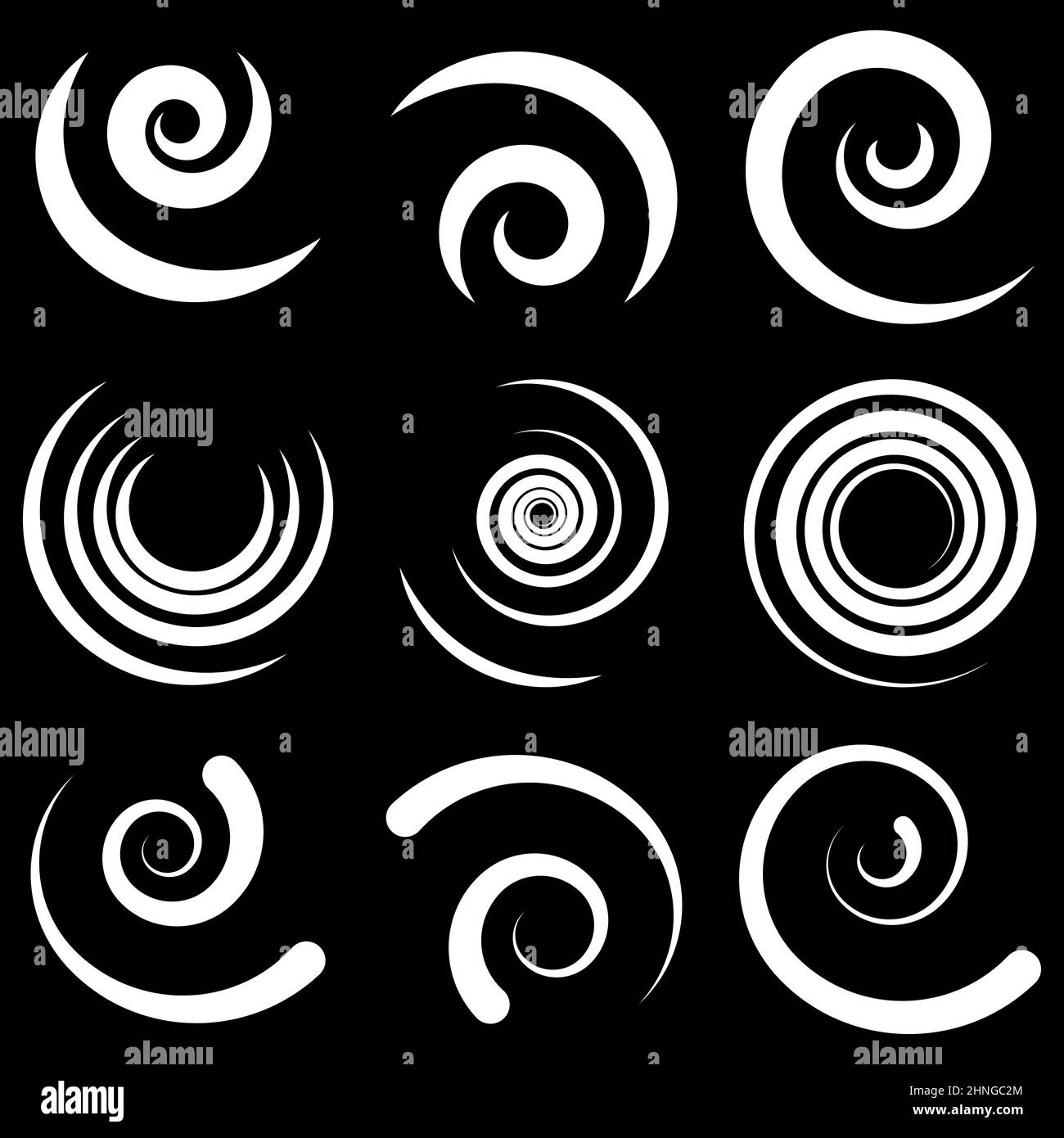 Spiral, swirl, twirl shape. vortex, helix icon, symbol - stock vector ...
