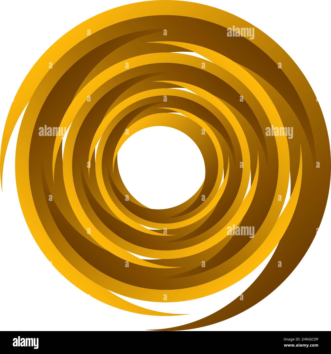 Spiral, swirl, twirl. Rotating segmented circle, circular swoosh circle ...