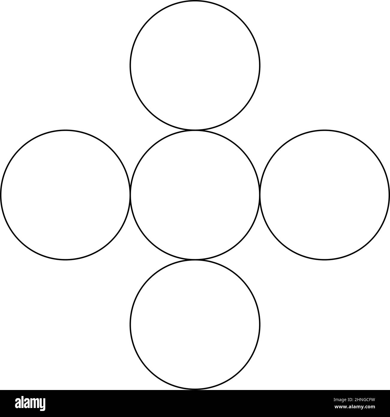 Geometric formation, icon, symbol. Vector illustration with abstract ...