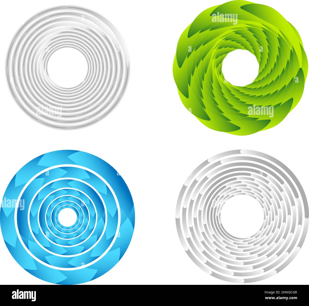 Abstract geometric circle, ring design element. Circular, concentric ...