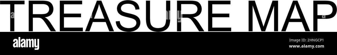 Treasure map Simple vector icon. Illustration symbol design template ...