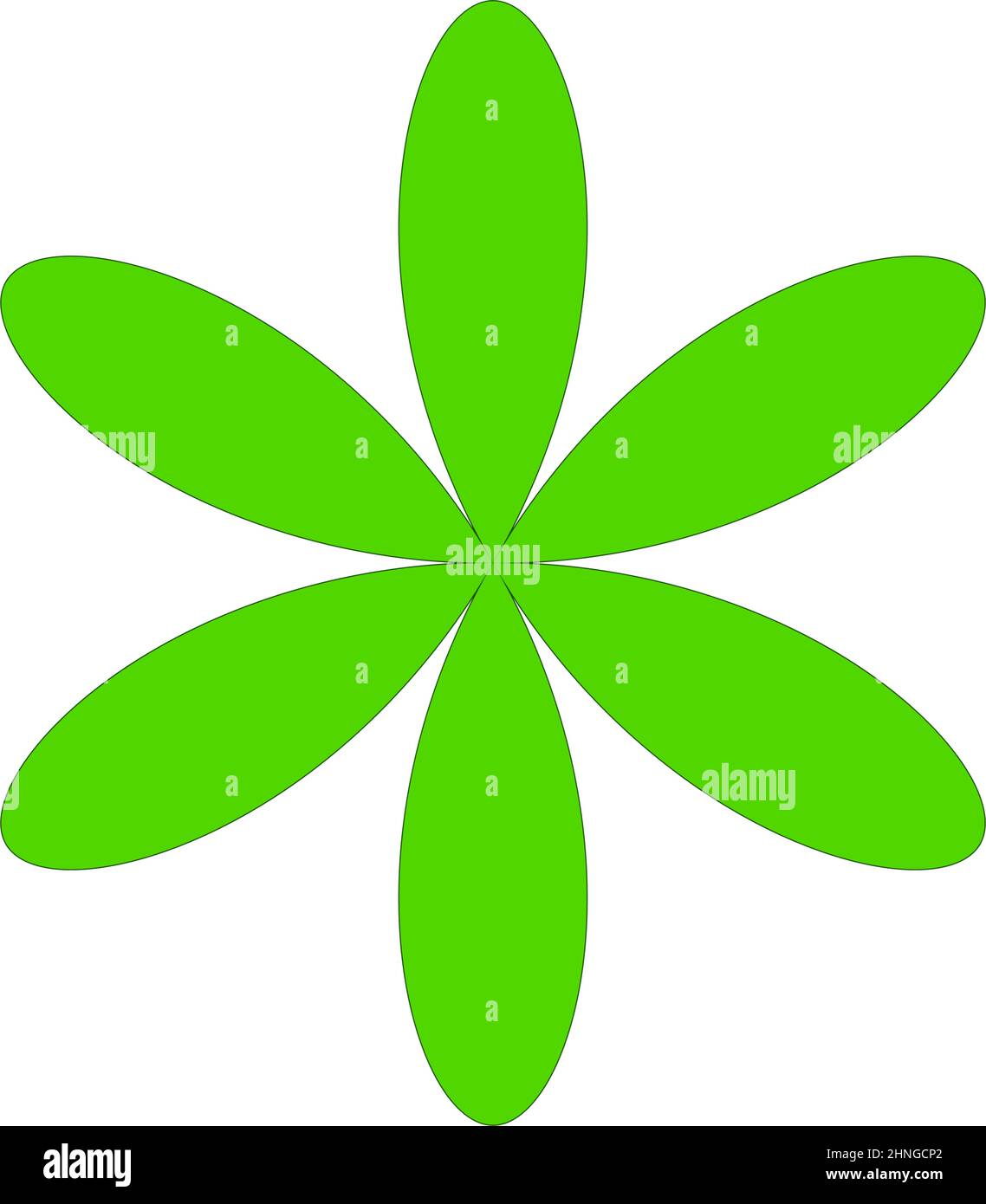 Simple flower shapes, petals silhouette - stock vector illustration ...