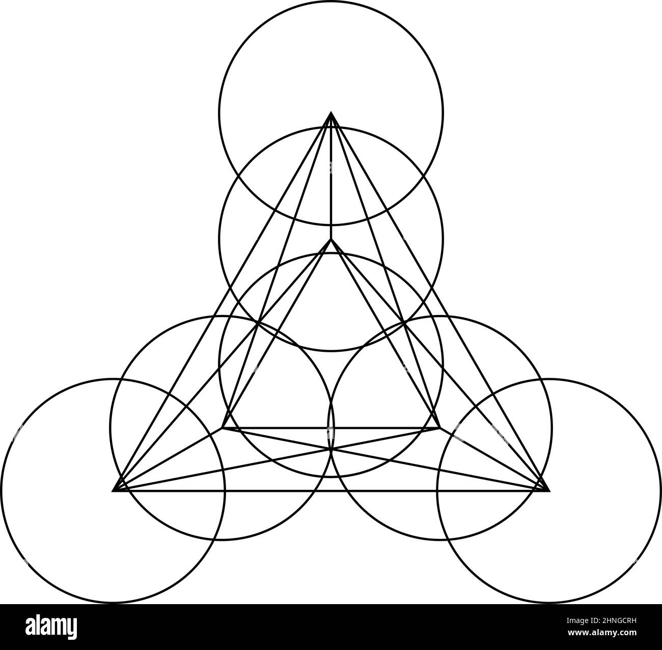 Geometric formation, icon, symbol. Vector illustration with abstract ...