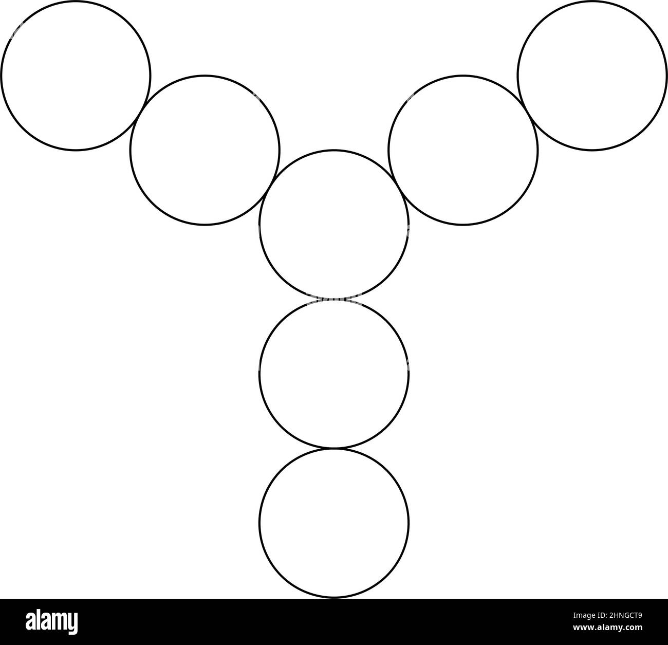 Geometric formation, icon, symbol. Vector illustration with abstract ...