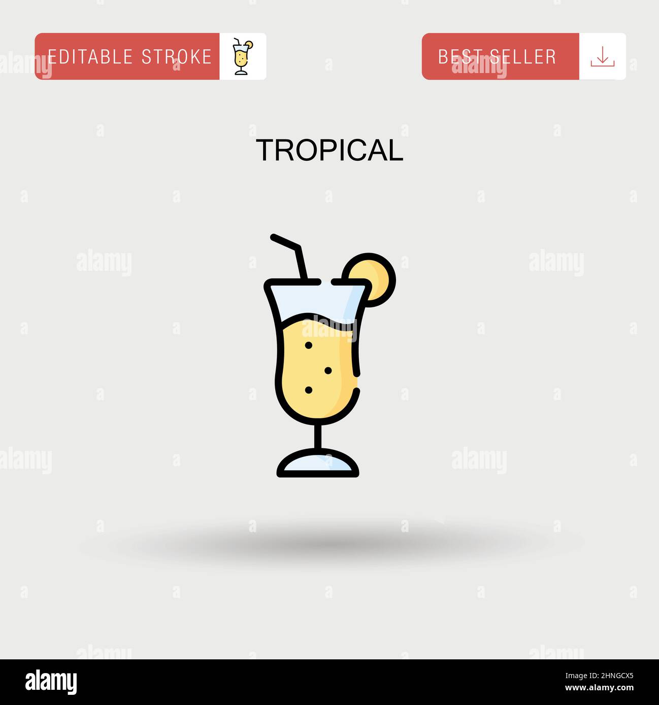 Tropical Simple vector icon Stock Vector Image & Art - Alamy