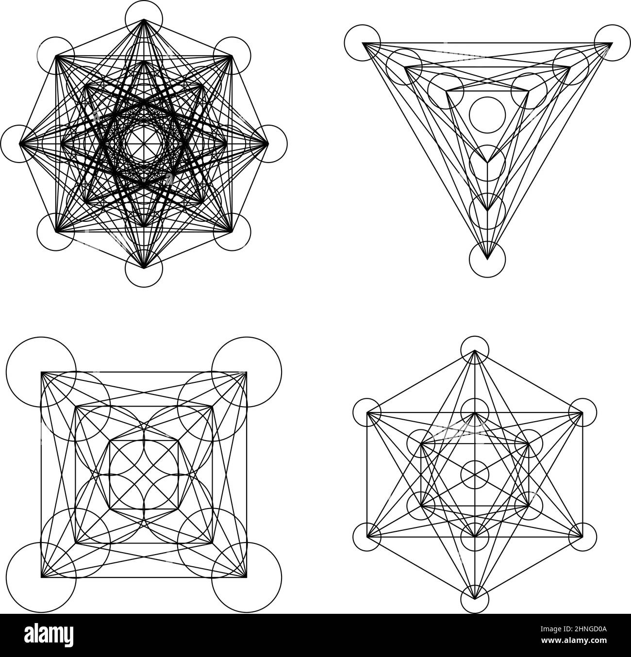 Geometric formation, icon, symbol. Vector illustration with abstract ...