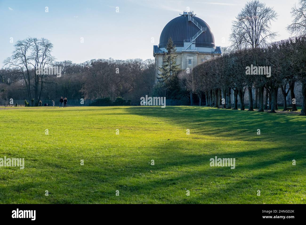 Beautiful view of astronomical observatory built from an old castle ...