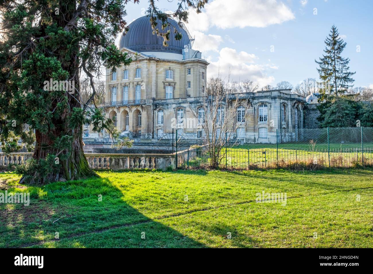 Beautiful view of astronomical observatory built from an old castle ...