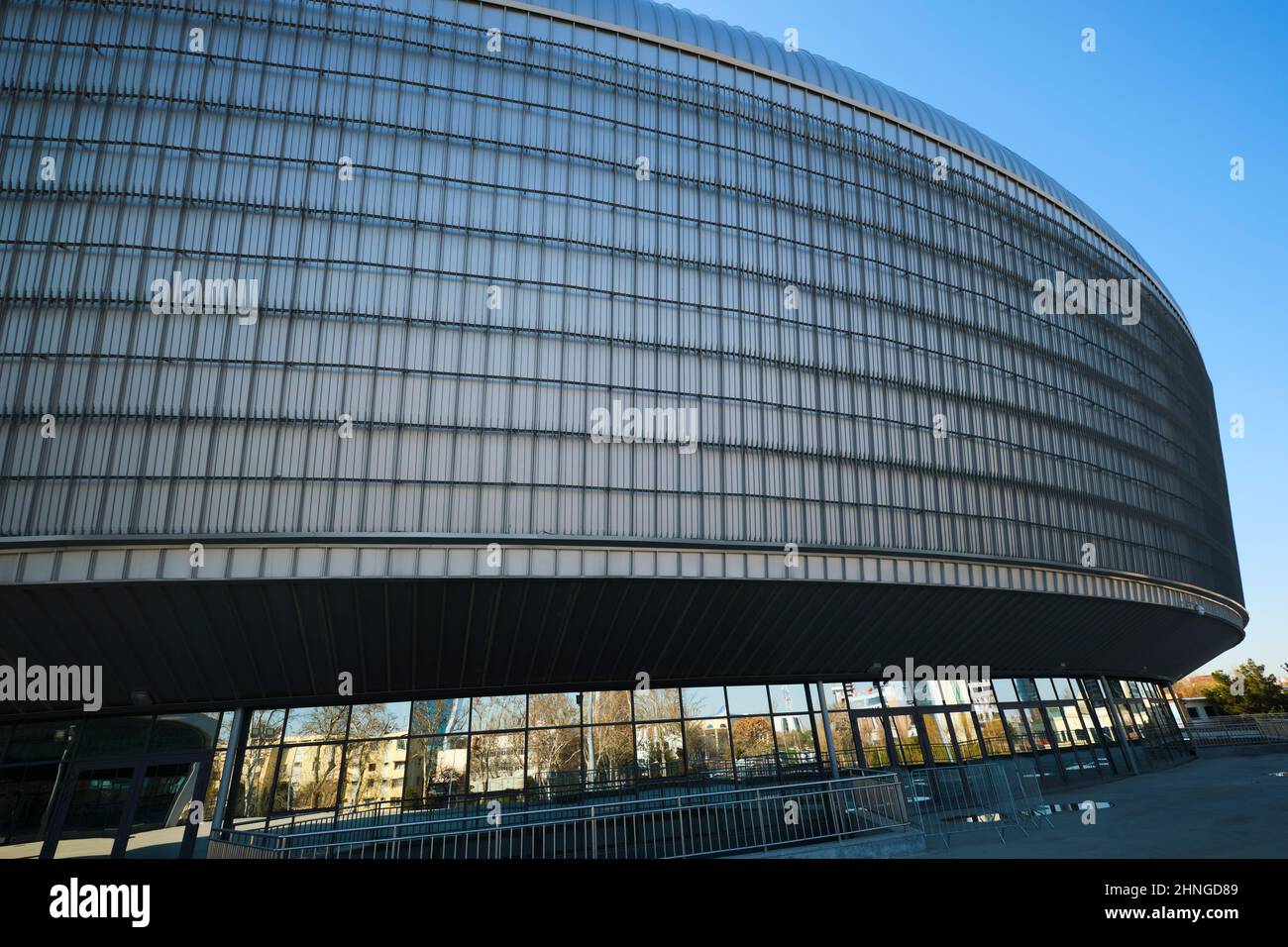The futuristic, round, spaceship looking exterior facade. At the Humo ...