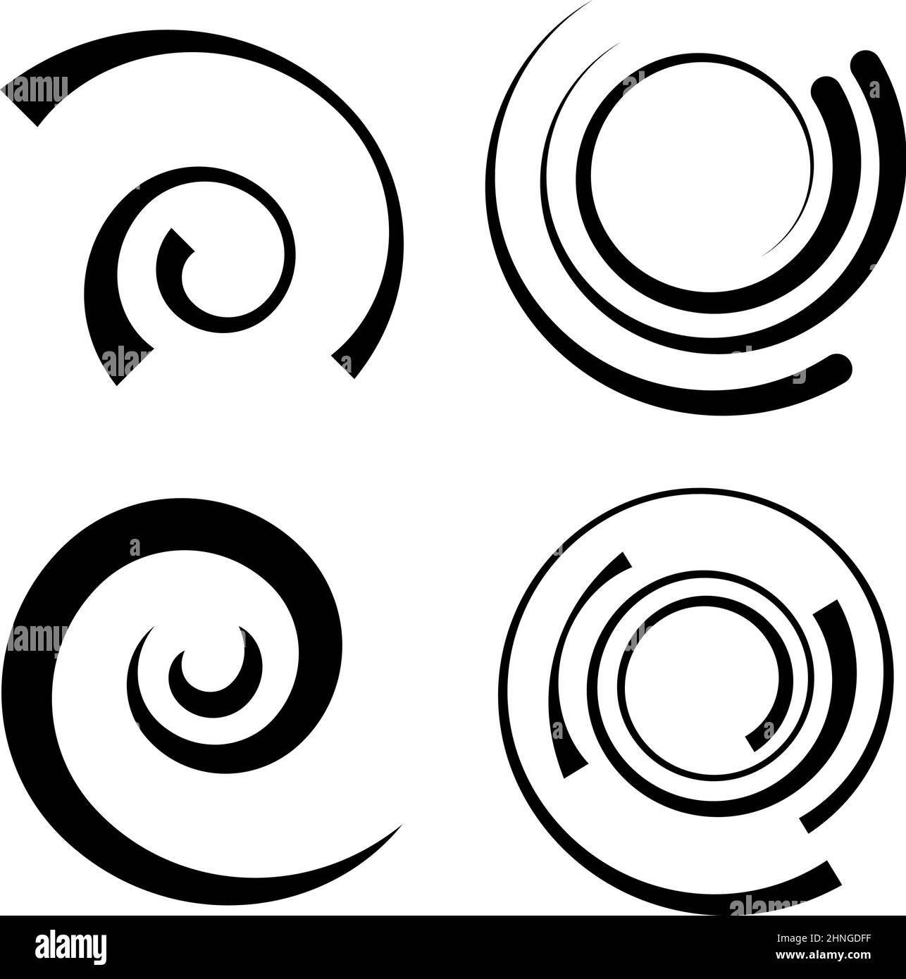 Spiral, swirl, twirl shape. vortex, helix icon, symbol - stock vector ...