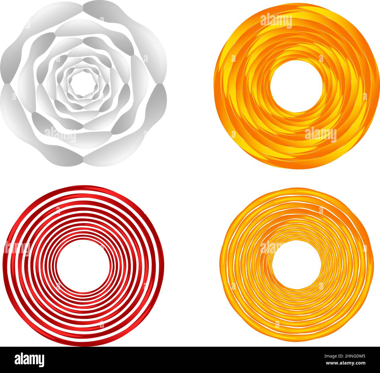 Abstract geometric circle, ring design element. Circular, concentric ...