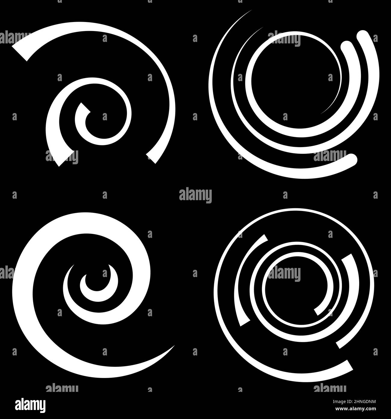 Spiral, swirl, twirl shape. vortex, helix icon, symbol - stock vector ...