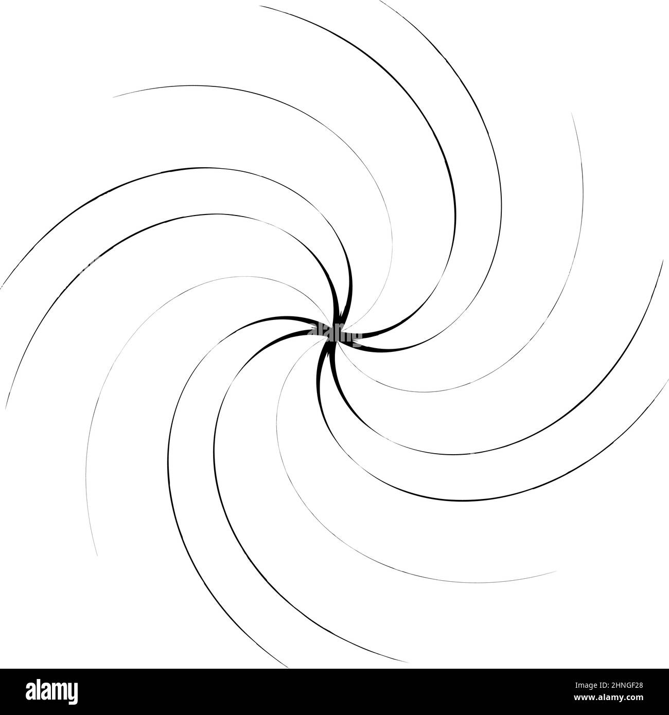 Abstract circular, radial geometric motif, icon, symbol shape - stock ...