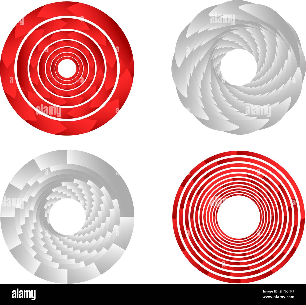 Abstract geometric circle, ring design element. Circular, concentric circlet. Swirl, twirl ...