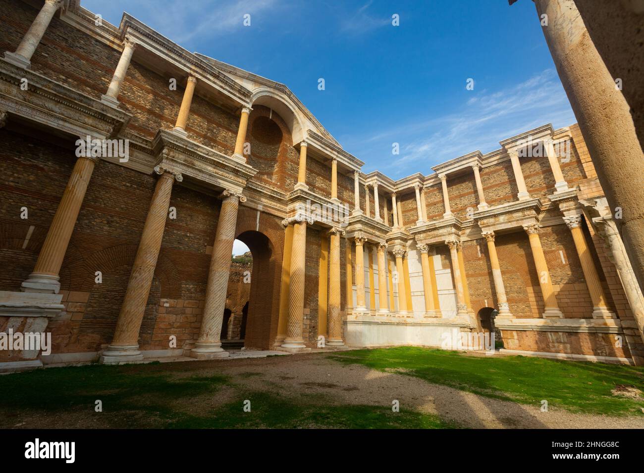 View of temple of Artemis at Sardis. Turkey Stock Photo - Alamy