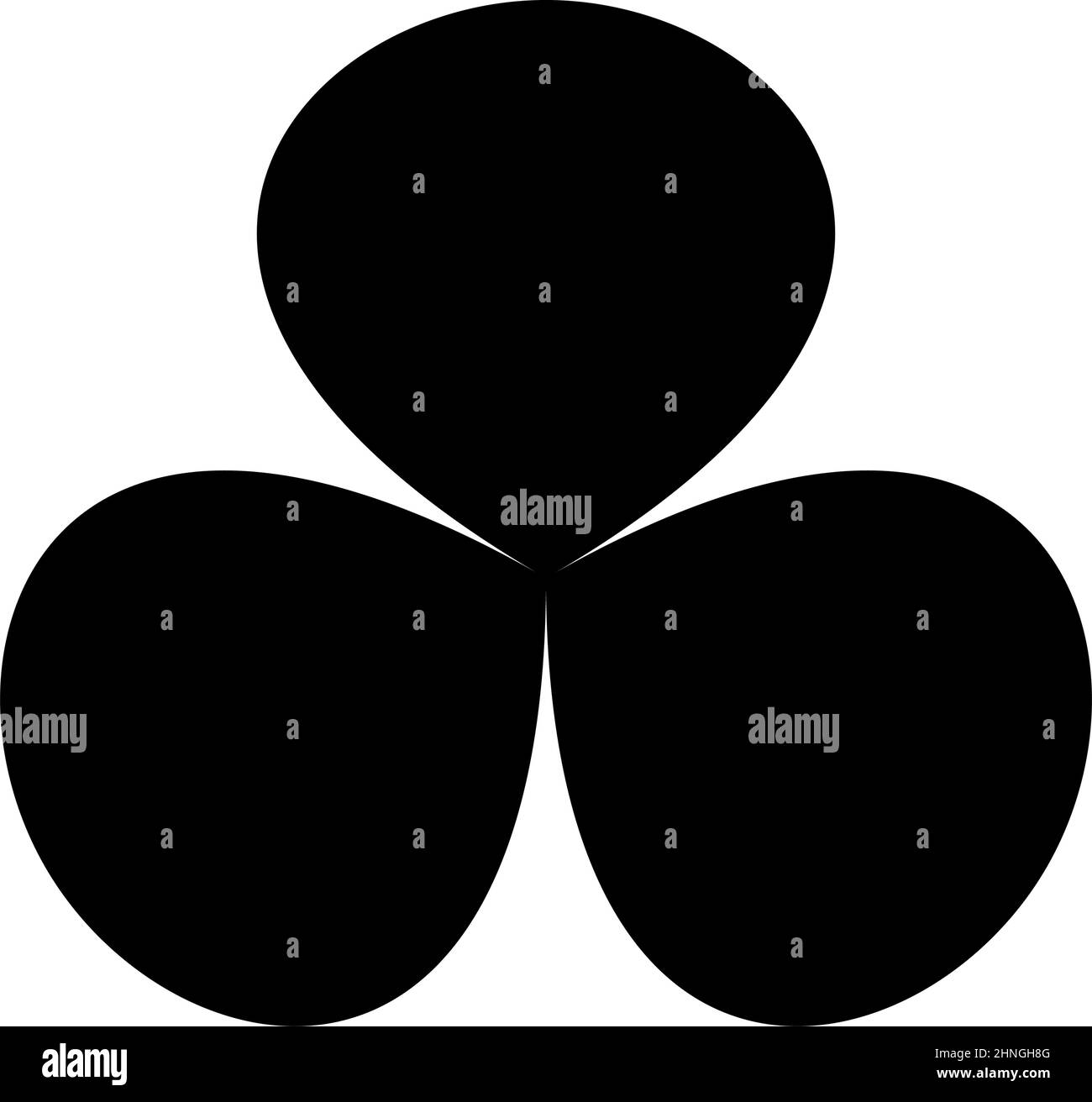 Simple flower shapes, petals silhouette - stock vector illustration ...