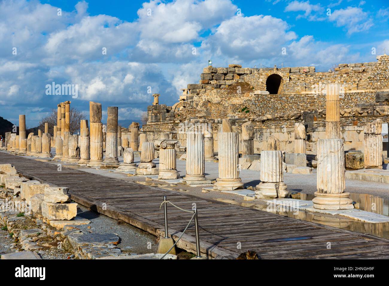 Odeon theater and Upper Agora in the Efesus Stock Photo - Alamy