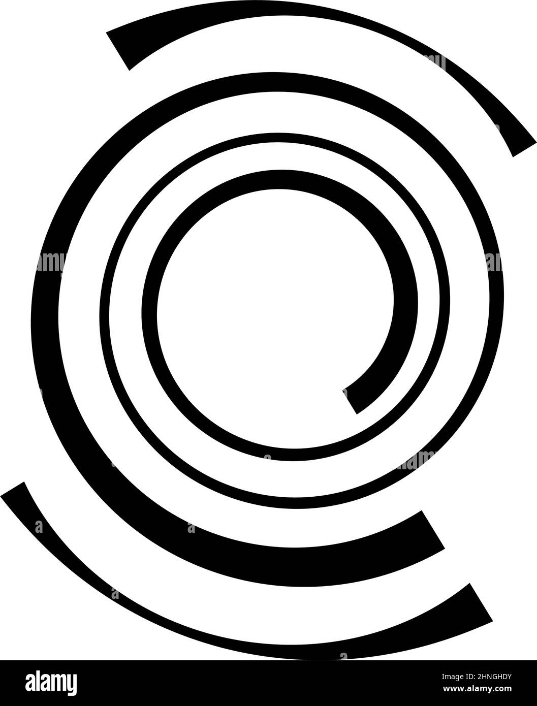Spiral, swirl, twirl shape. vortex, helix icon, symbol - stock vector ...
