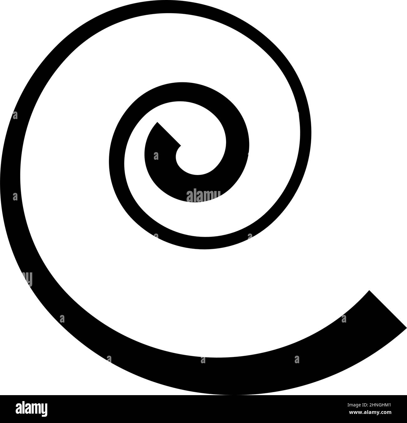 Spiral, swirl, twirl shape. vortex, helix icon, symbol - stock vector ...